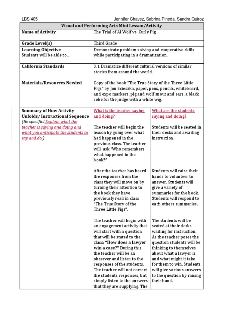 Vapa Group Lesson Plan | PDF | Evidence | Courtroom