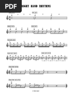 Dom7 Bebop Scale From Different Starting Notes | PDF