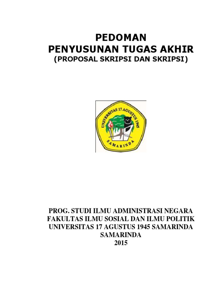 Metode Penulisan Skripsi Prodi Ilmu Administrasi Negara FNL Gab | PDF