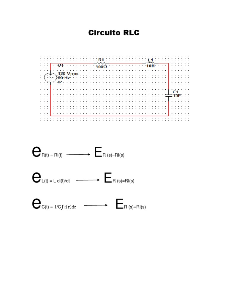 RLC Circuit Analysis and Control | PDF