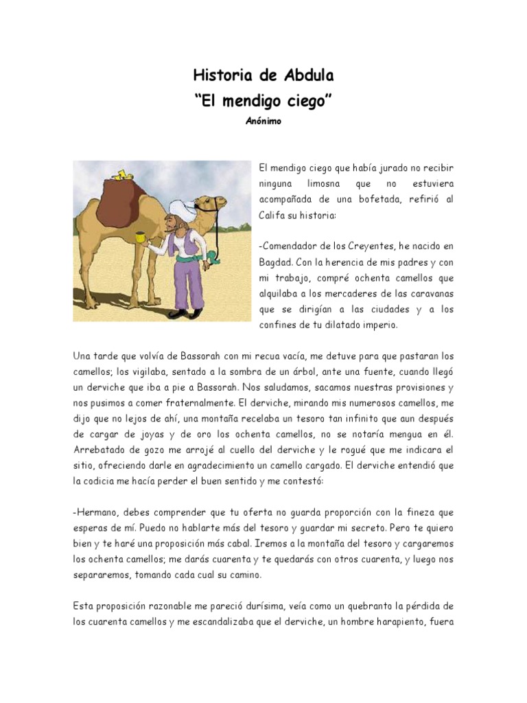 7 Lectura El Mendigo Ciego