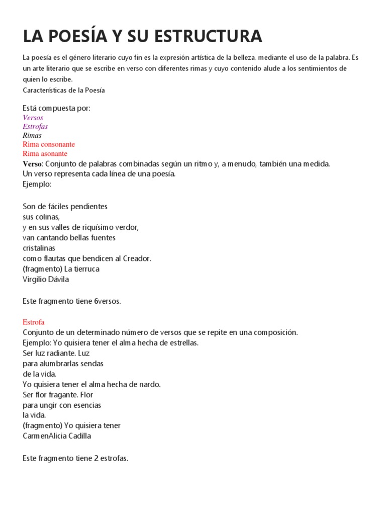 La Poesía y Su Estructura | PDF | Metáfora | Semiótica