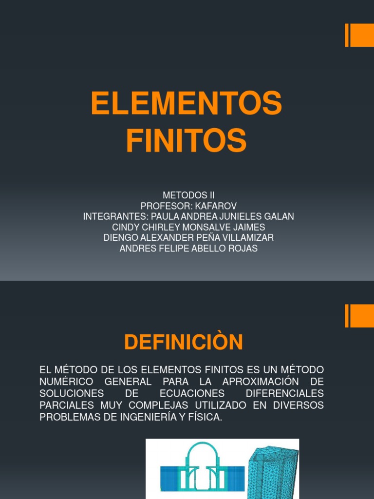 Métodos y formulaciones de las ecuaciones de los elementos finitos ...