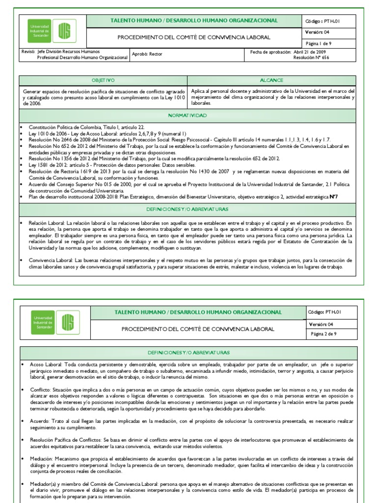 Procedimiento Del Cocolab PDF | PDF | Mediación | Derecho laboral