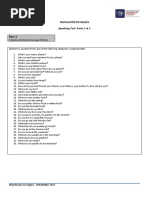 Speaking Questions B1 | PDF