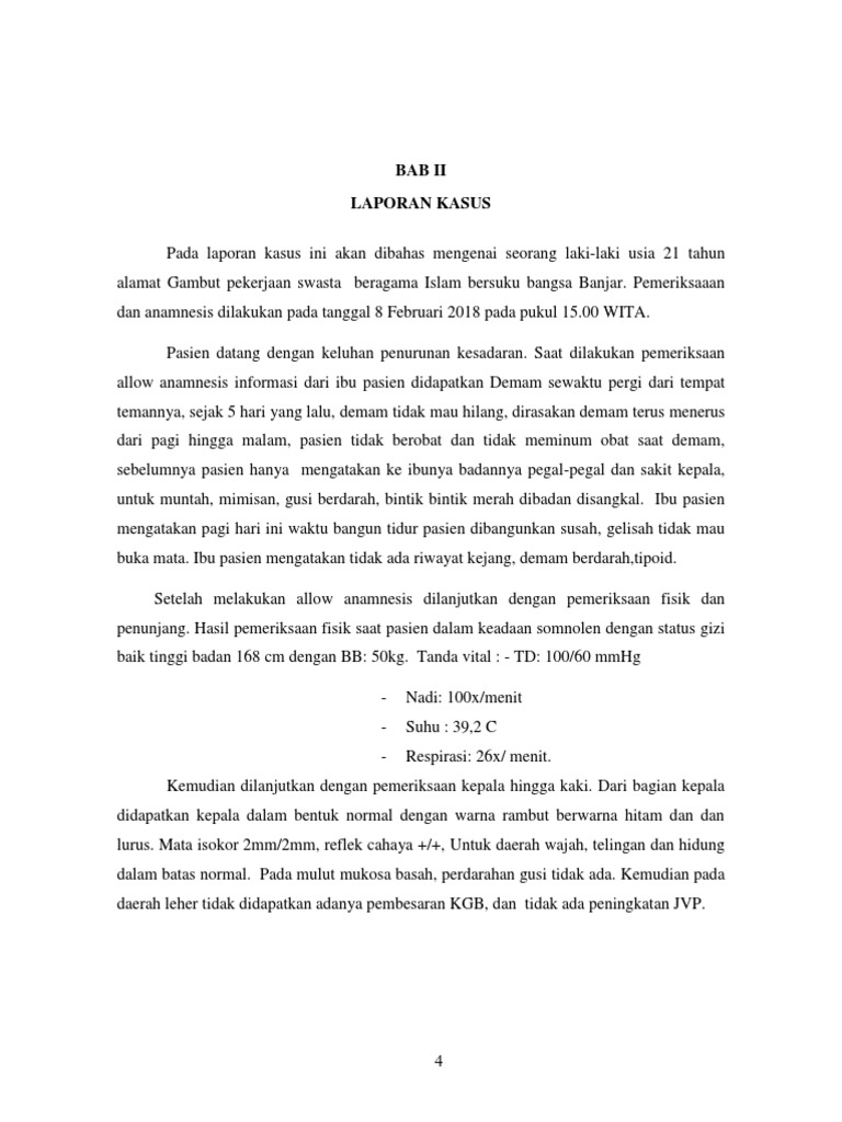 Bab Ii Laporan Kasus | PDF