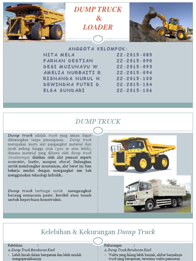 Dump Truck & Loader Fix | PDF