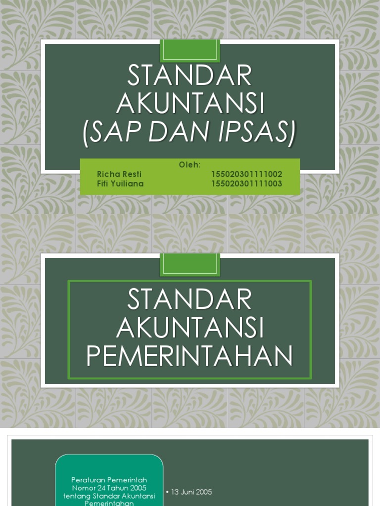Standar Akuntansi (SAP Dan IPSAS) | PDF | Teknologi & Rekayasa