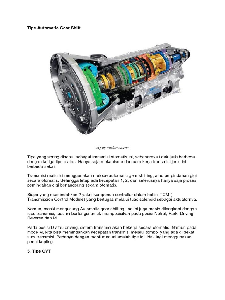 Tipe Automatic Gear Shift | PDF