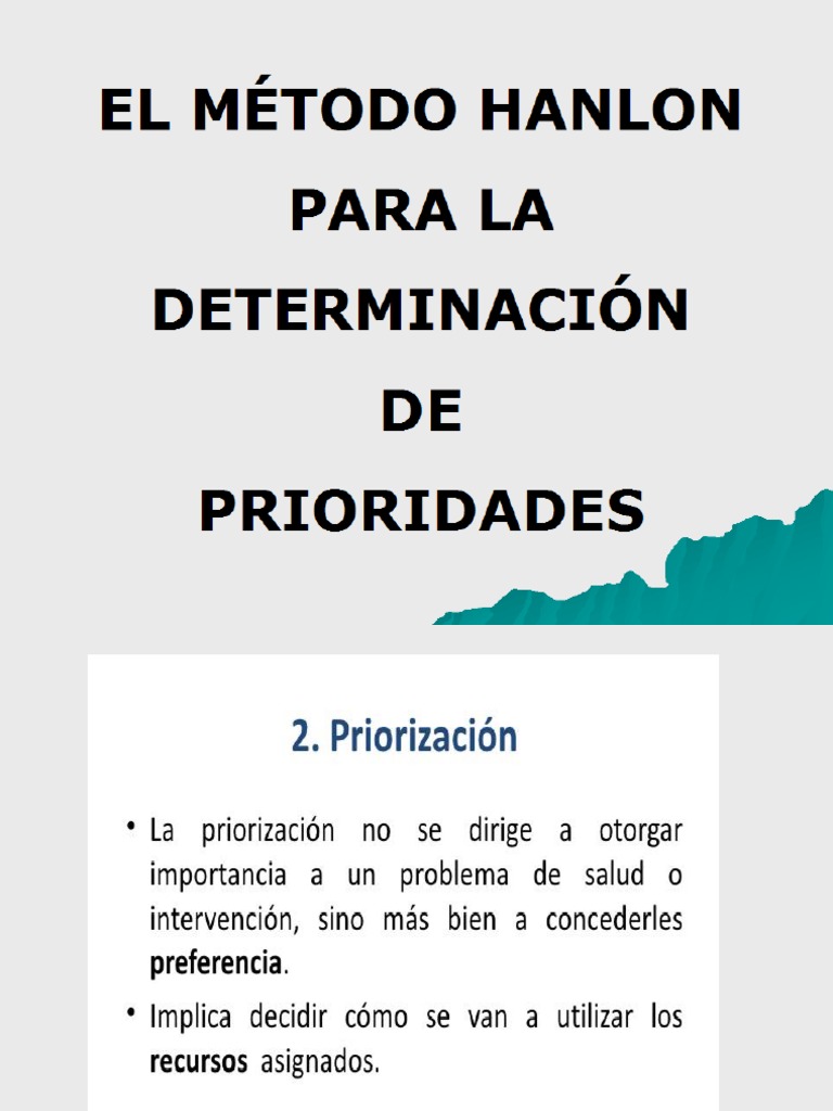 Metodo Hanlon | PDF