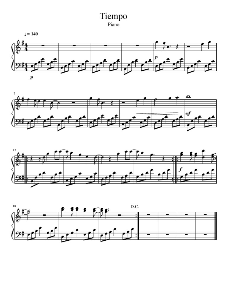 Tiempo Piano PDF | PDF