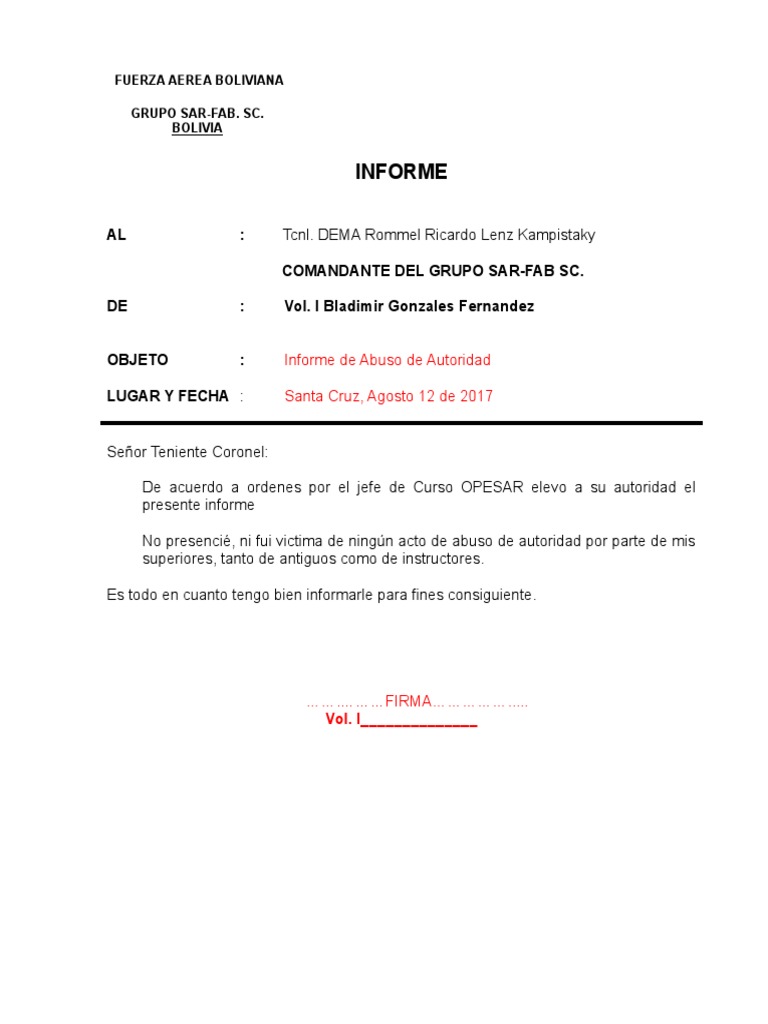 Formato de Informe | PDF