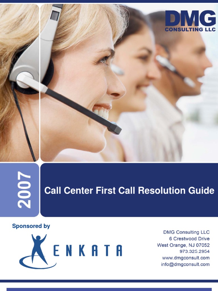 Call Center First Call Resolution Guide: Sponsored by | PDF