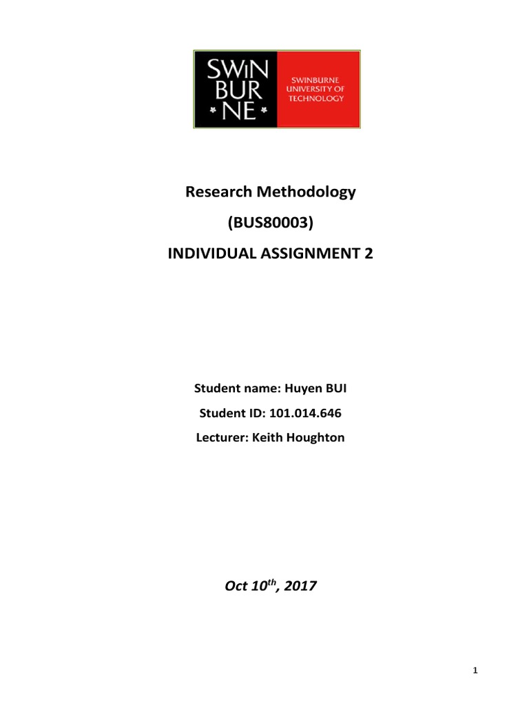 Research Methodology | PDF | Survey Methodology | Validity (Statistics)