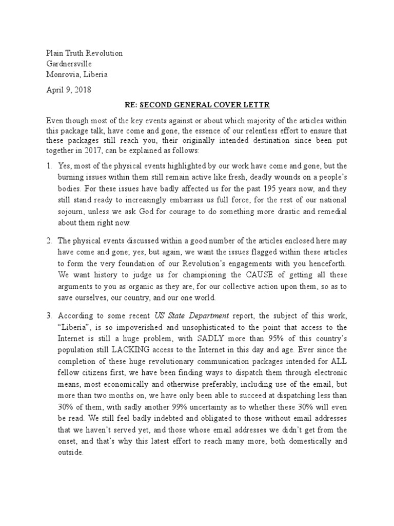 Liberia's Plain Truth Revolution Insights | PDF | Liberia | Voltaire