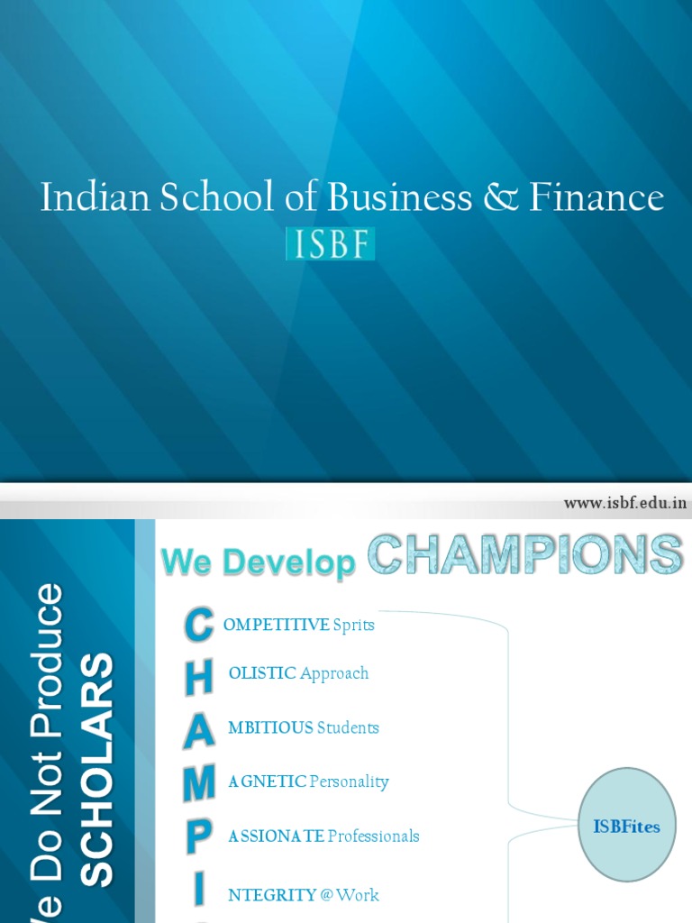 Introduction ISBF | PDF | Academia | Behavior Modification