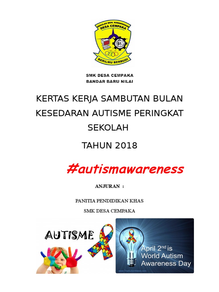 Kertas Kerja Majlis Sambutan Bulan Kesedaran Autisme | PDF