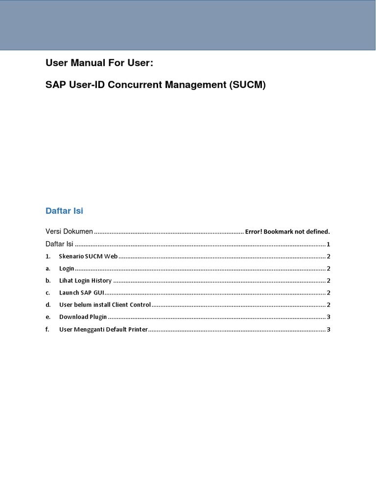 User Manual SUCM For User | PDF