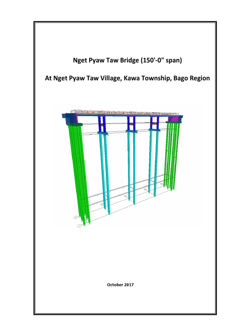 Nget Pyaw Taw Bridge (150'-0" Span) at Nget Pyaw Taw Village, Kawa ...