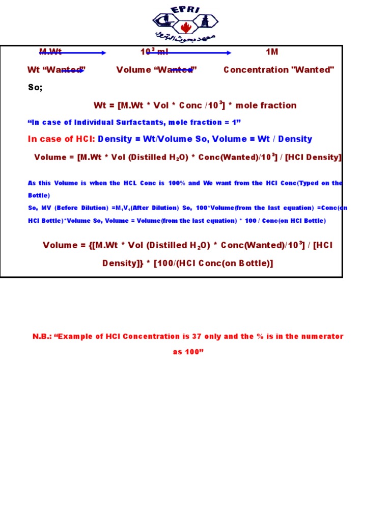 Preparing 1M HCl Solution Guide | PDF