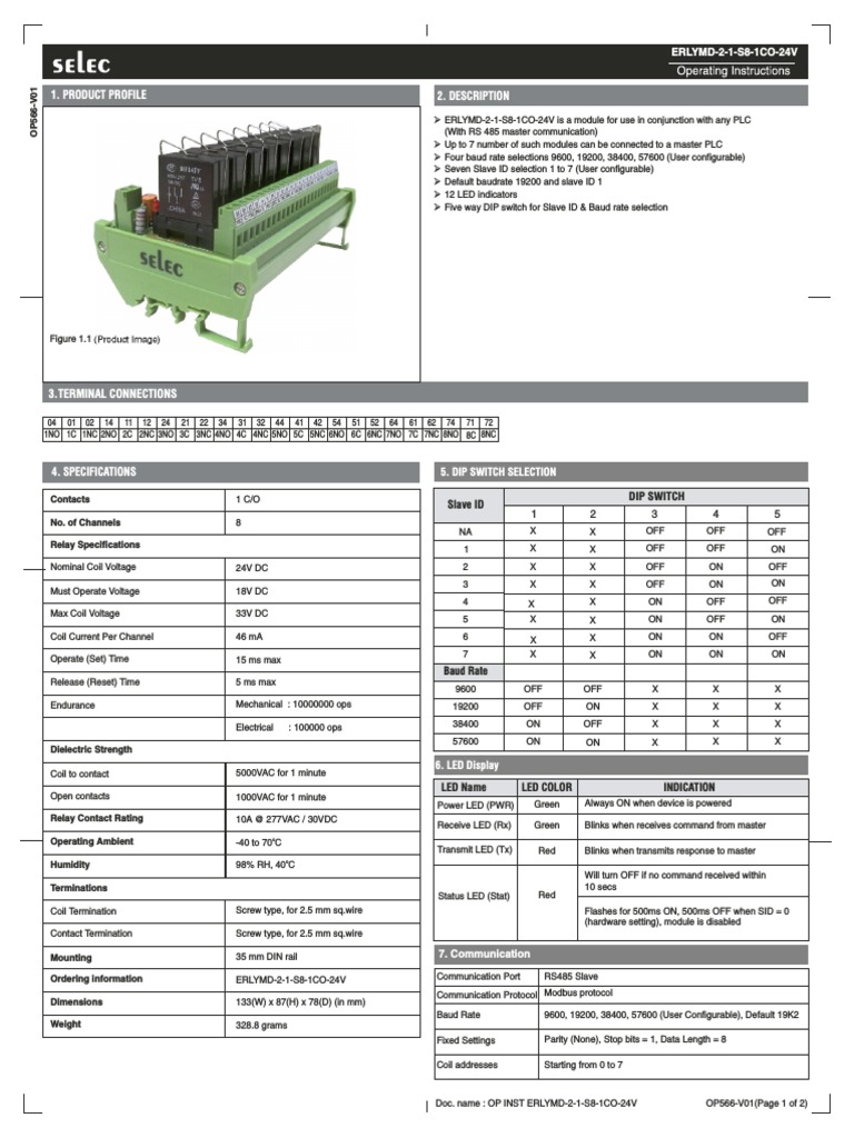 PLC Module Installation Guide | PDF | Electrical Wiring | Power Supply
