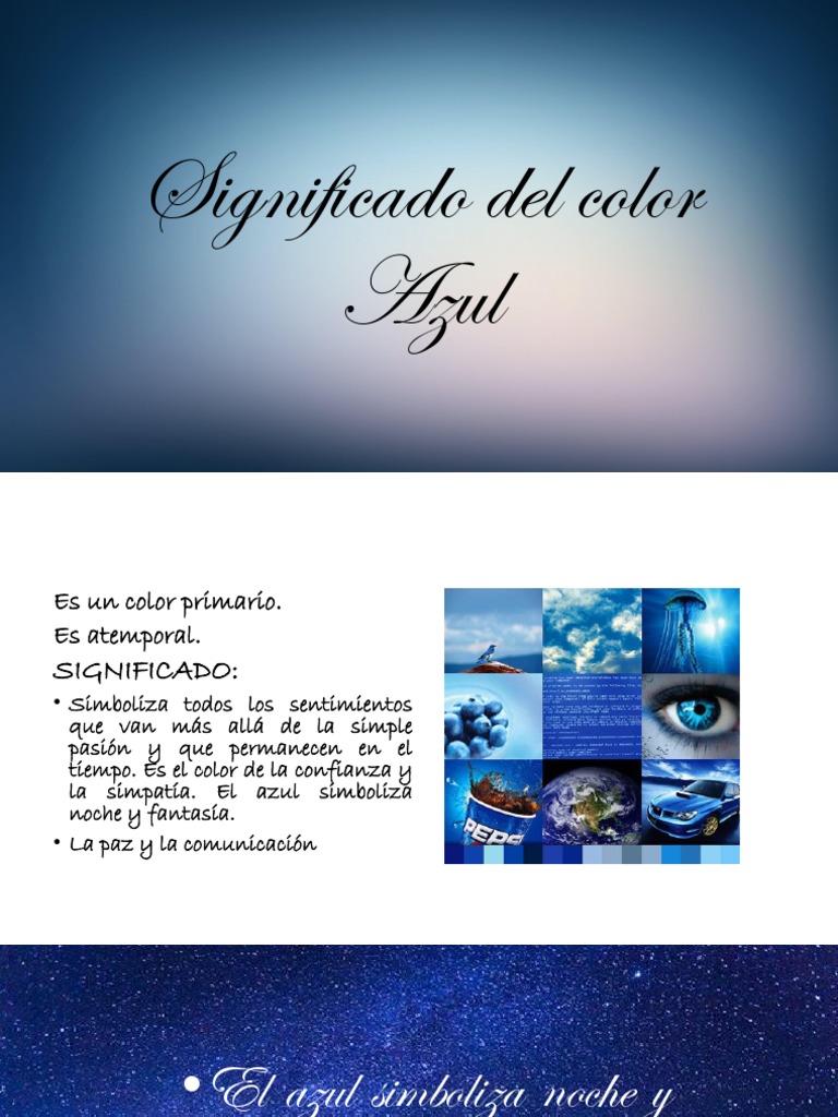 Significado Del Color Azul | PDF | Azul | Color