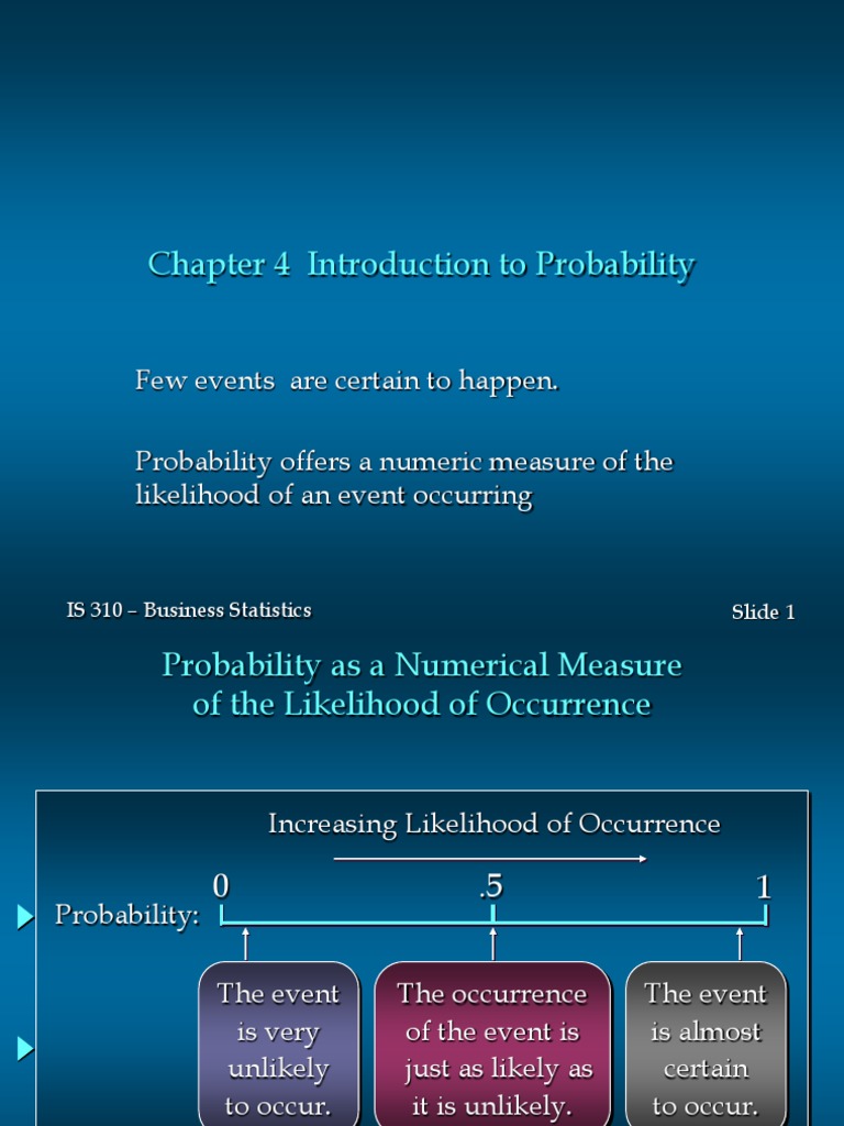 Introduction to Probability Concepts | PDF | Probability | Experiment