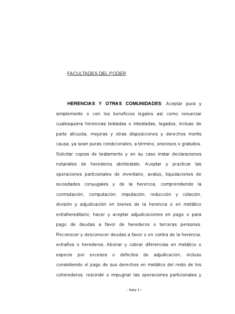 Facultades Del Poder | PDF