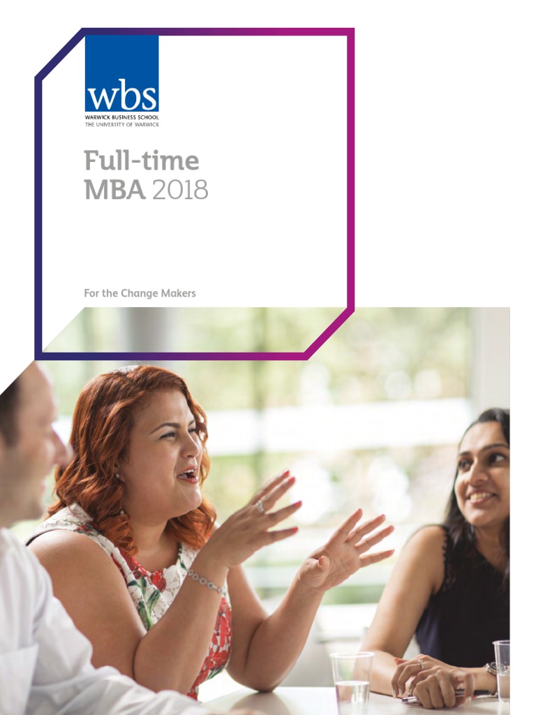 An Invitation to Join Warwick Business School's Full-Time MBA Program ...