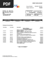 Bdo Mar Soa PDF | PDF | Credit Card | Personal Finance