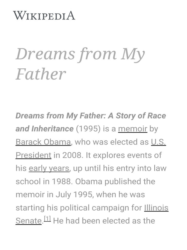 Obama's Journey of Identity | PDF | Books