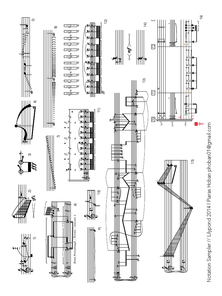 Lilypond Notation Sampler | PDF | Teaching Mathematics | Computing And ...