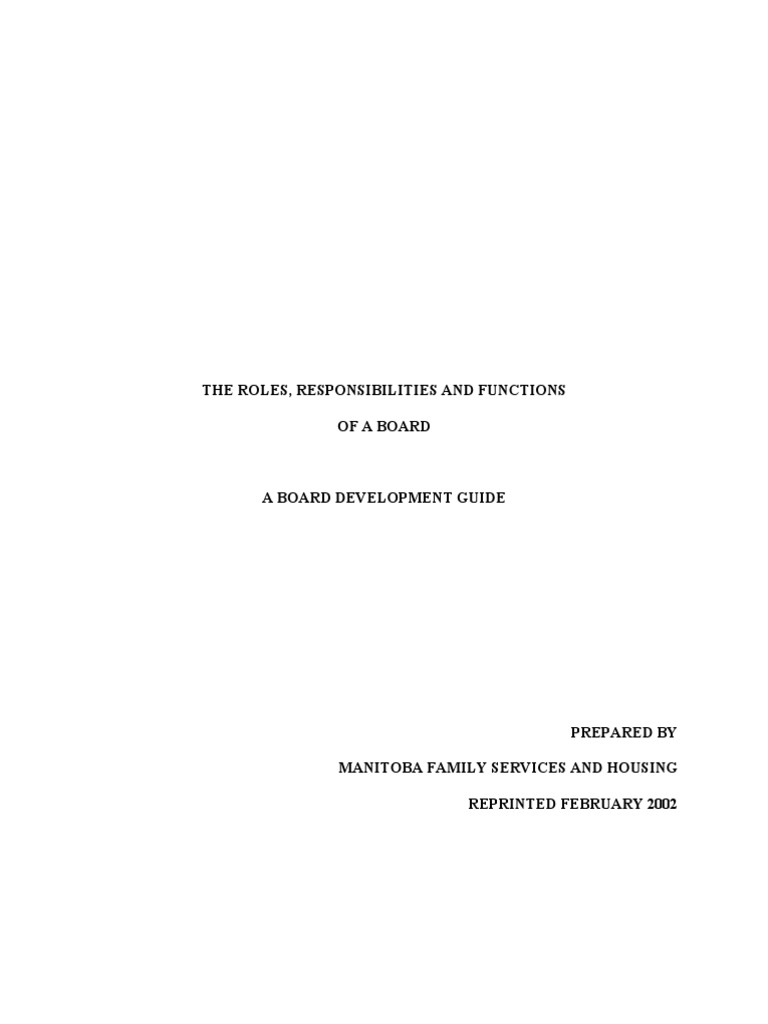Board Development Guide Overview | PDF | Fiduciary | Board Of Directors