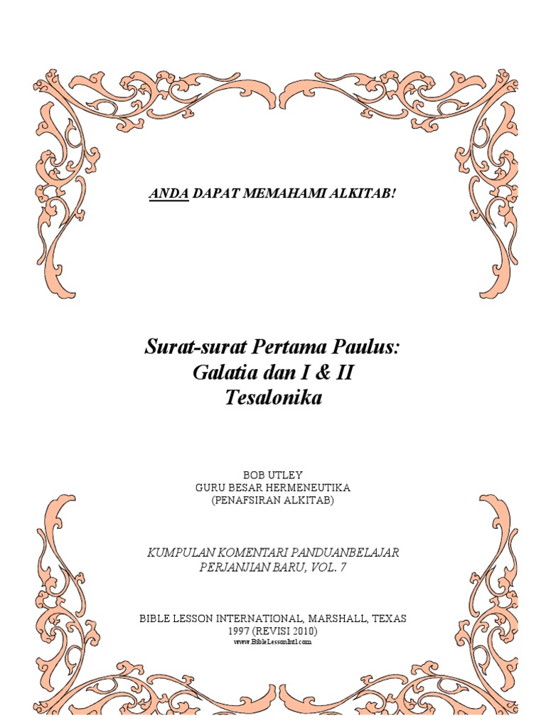 Tafsiran Galatia PDF | PDF