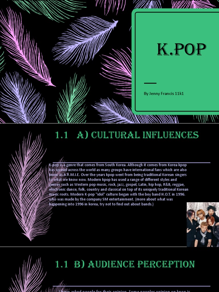 Kpop Music Presentation | PDF | Performing Arts | Popular Music