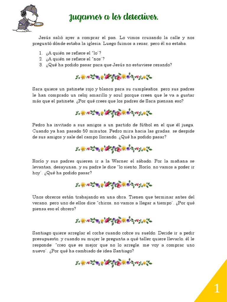 Snoopy El Detective PDF | PDF | Ocio