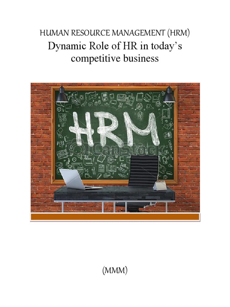 Dynamic Role of HR in An Org | PDF | Human Resource Management | Employment