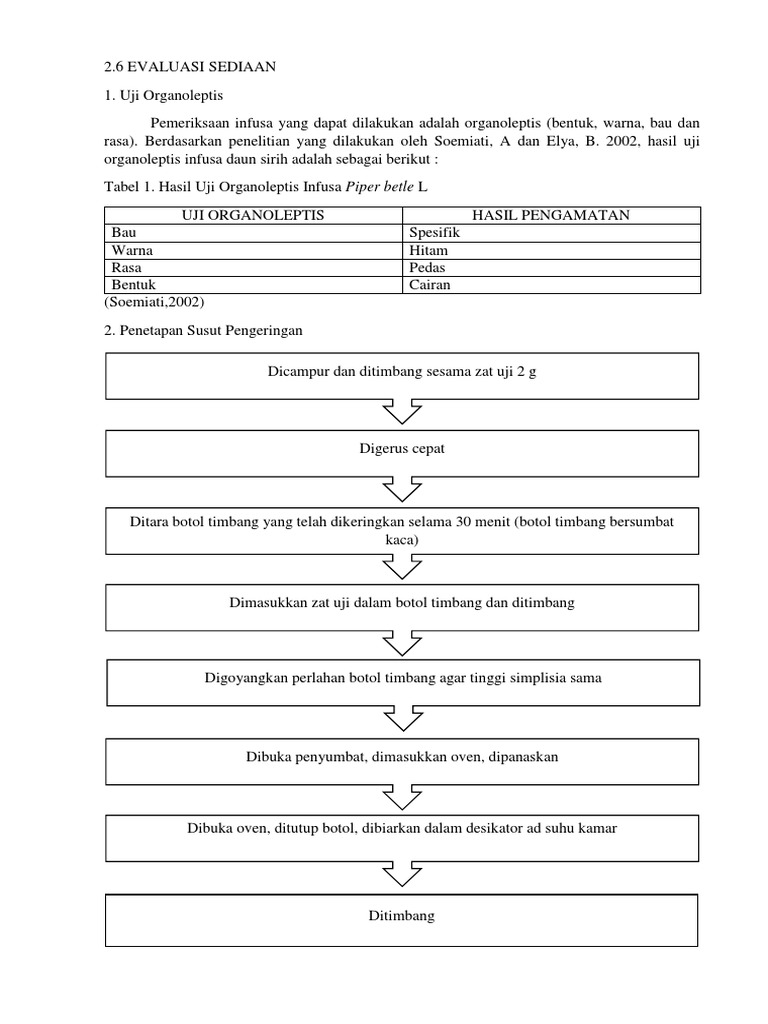 Evaluasi Sediaan Infusa | PDF | Kesehatan Holistik