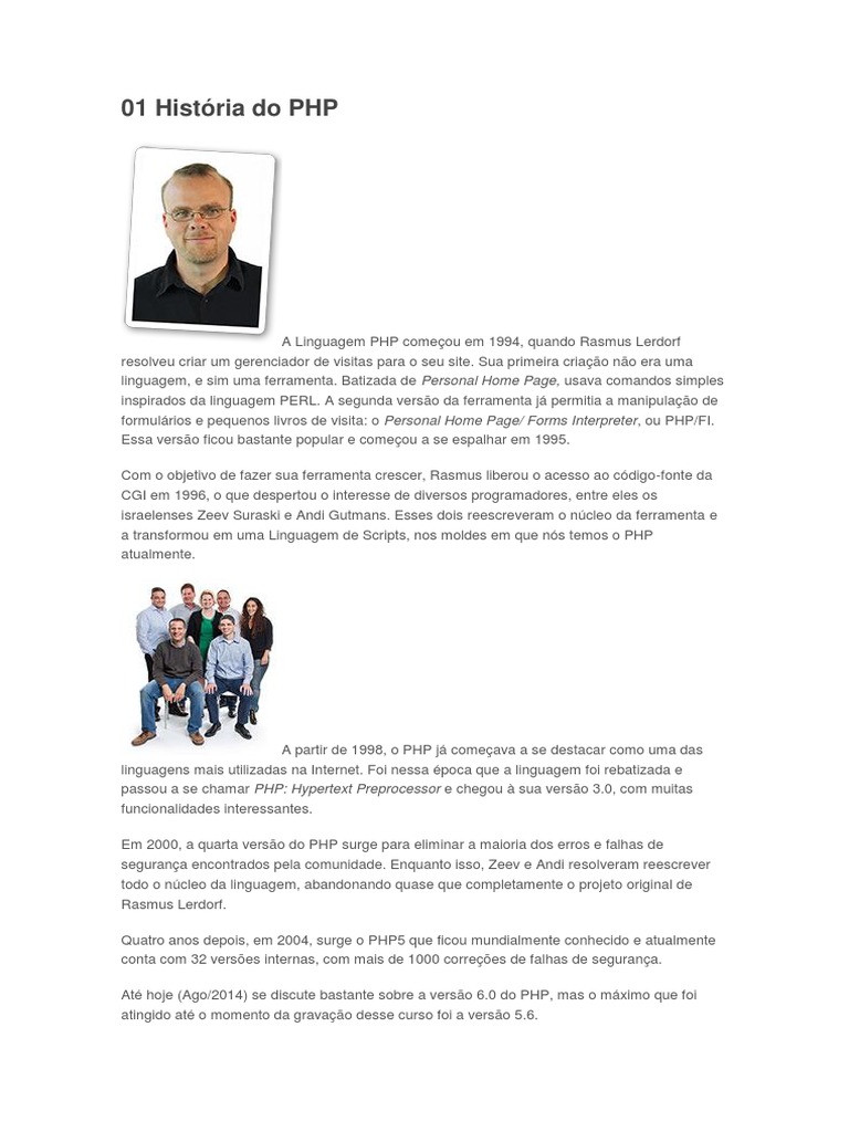 Curso PHP | Download grátis PDF | Servidor (informática) | Php