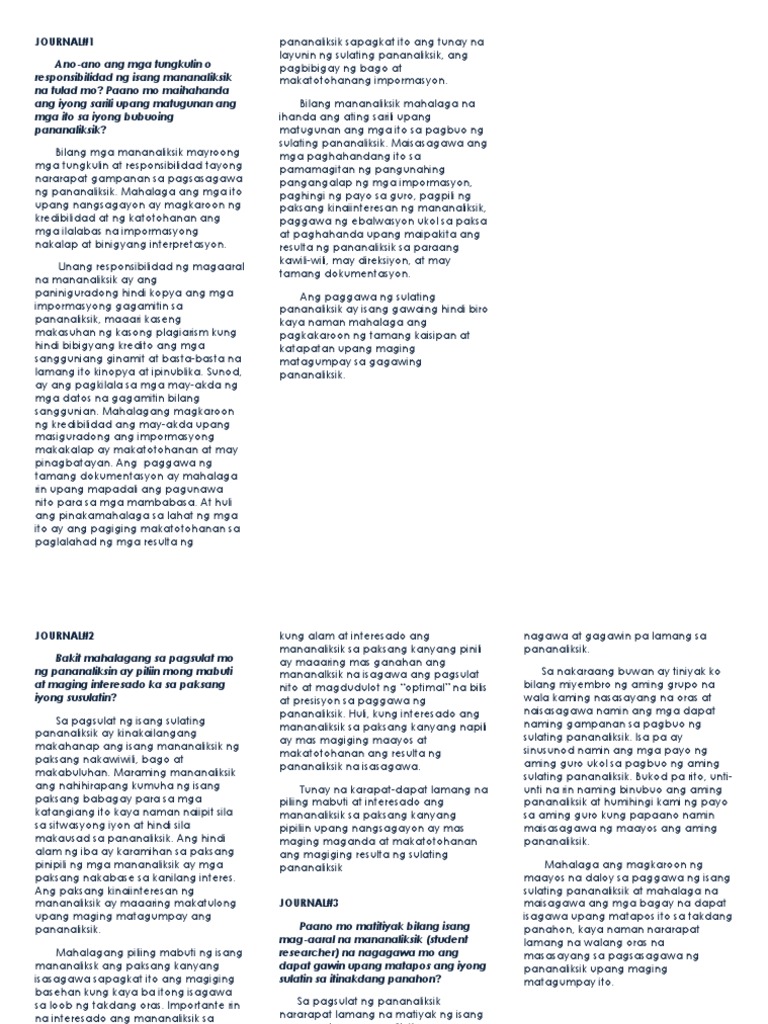 Journal 4th | PDF