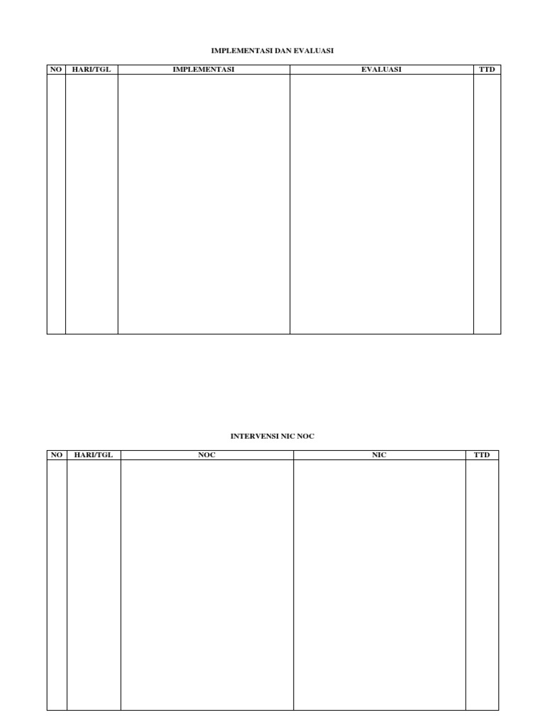 Format Implementasi Evaluasi A4 | PDF | Pengembangan Diri