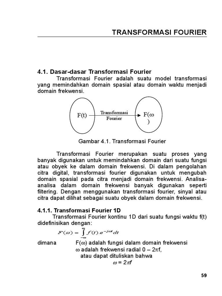 Transformasi Fourier Oke | PDF