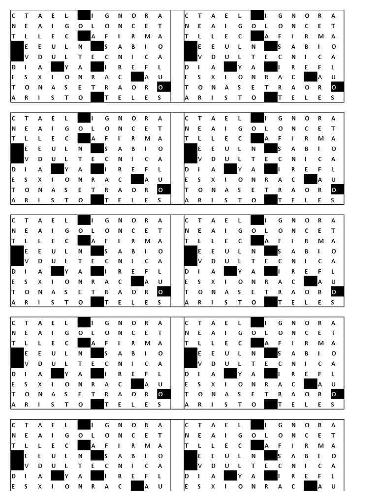 Sopa de Letras (Ciencia Técnica Técnología) | PDF