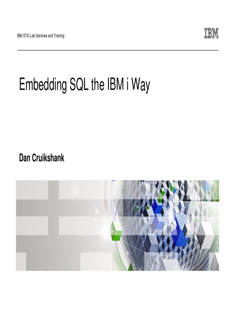 Embedded SQL The IBM I Way | Download Free PDF | Ibm Rpg | Parameter (Computer Programming)
