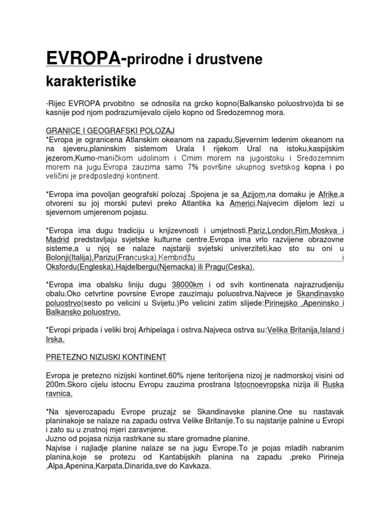 EVROPA | PDF