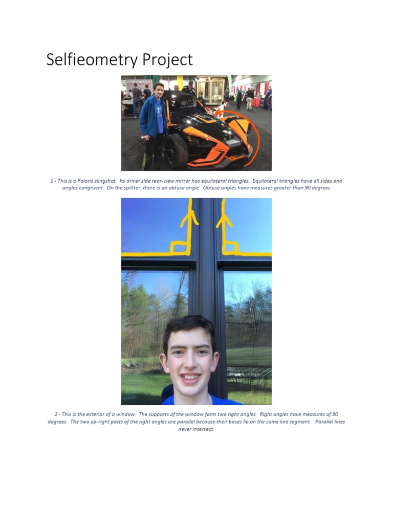 Selfieometry Project | PDF | Triangle | Elementary Geometry