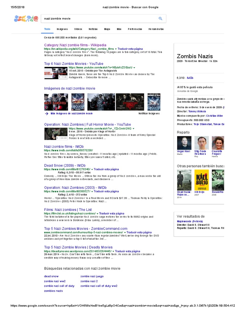 Nazi Zombie Movies Guide | PDF | Horror Fiction | Leisure