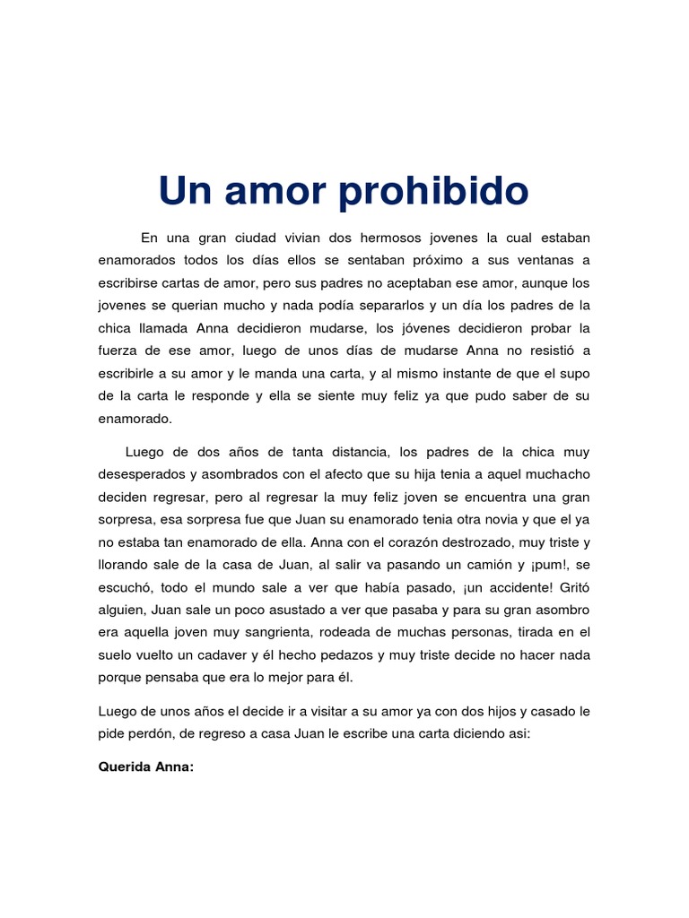 Un Amor Prohibido | PDF