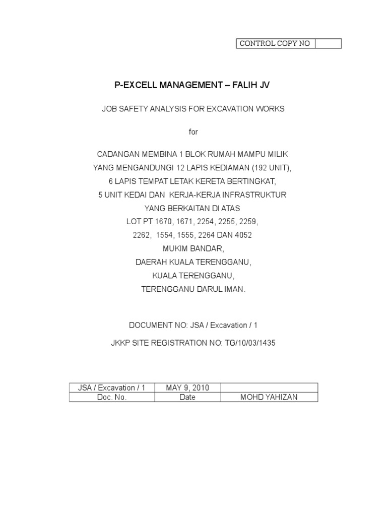 Job Safety Analysis Piling Work Download Free Pdf Safety Nature