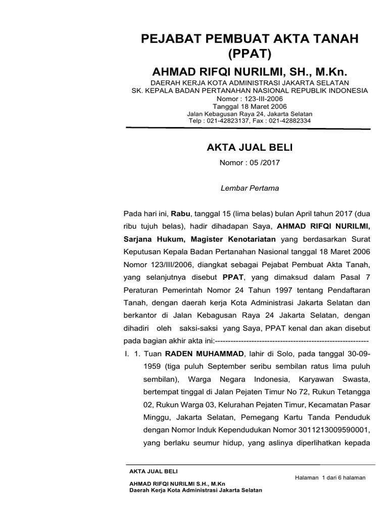 Contoh AJB | PDF